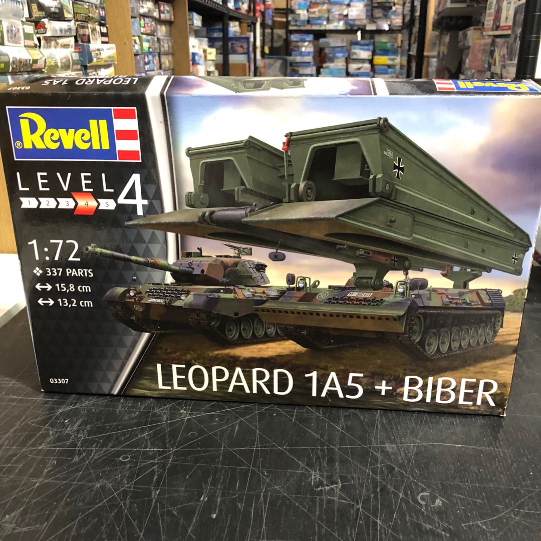 1/72 Revell German Leopard 1A5 + Biber Model Kit, Hobbies & Toys, Toys ...