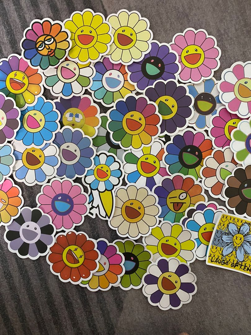 40 PIECES TAKASHI MURAKAMI STICKERS, Hobbies & Toys, Stationery & Craft ...