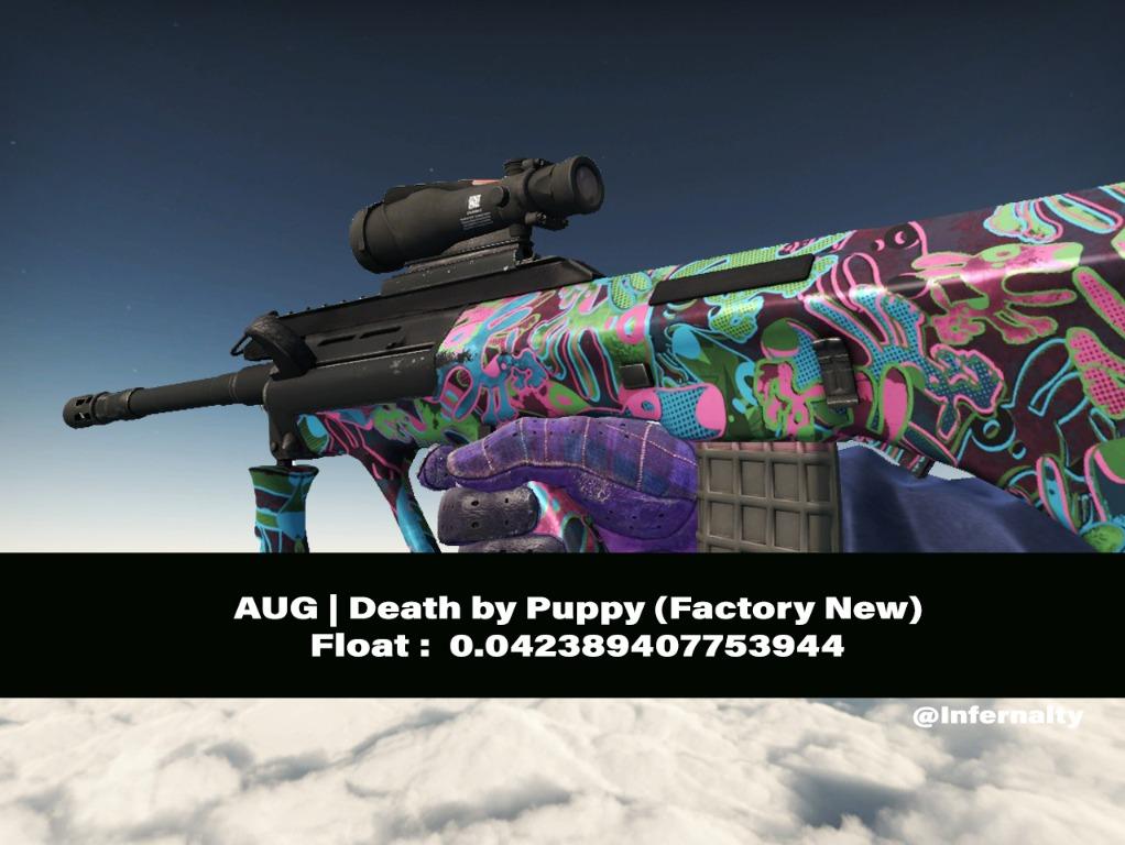 AUG Death By Puppy FN CSGO SKINS KNIVES, Video Gaming, Gaming ...