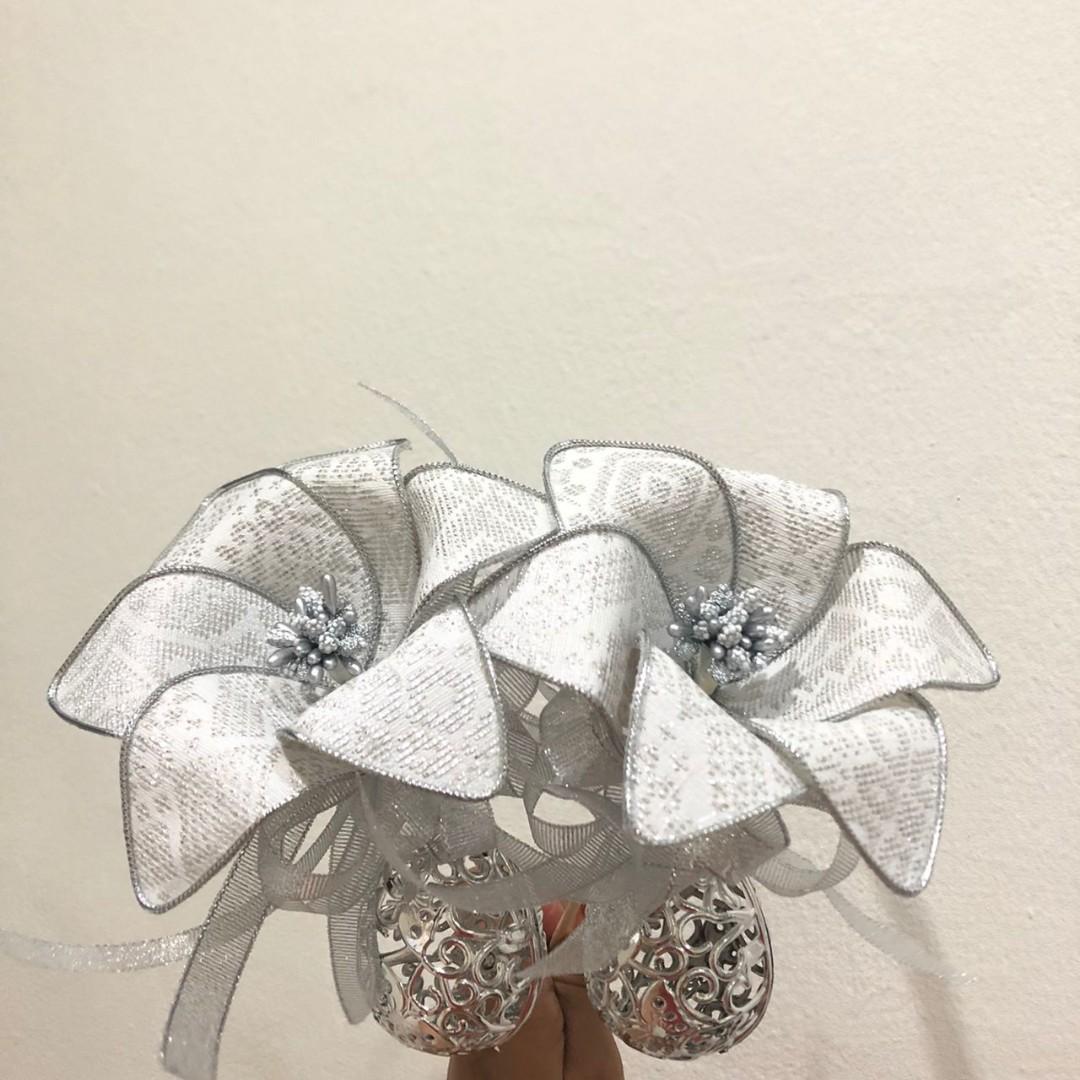 Bunga Pahar Songket/ bunga pahar, Hobbies & Toys, Stationery & Craft ...