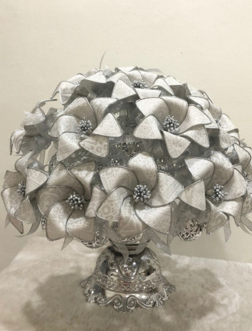 Bunga Pahar Songket/ bunga pahar, Hobbies & Toys, Stationery & Craft ...