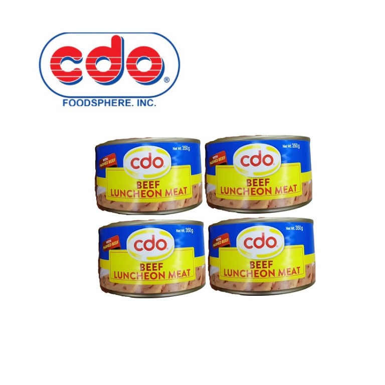 CDO Beef Luncheon Meat (4 x 350g), Food & Drinks, Other Food & Drinks ...