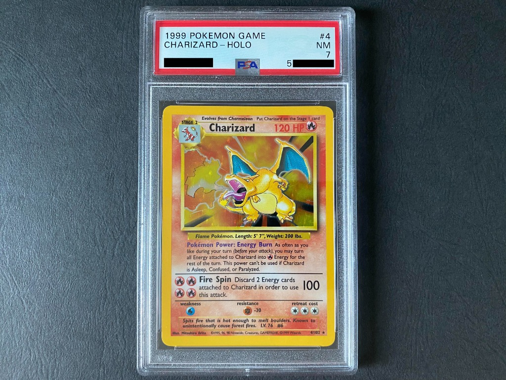 Charizard Base Set Holo [PSA 7] - Base Set Unlimited (Pokemon card ...