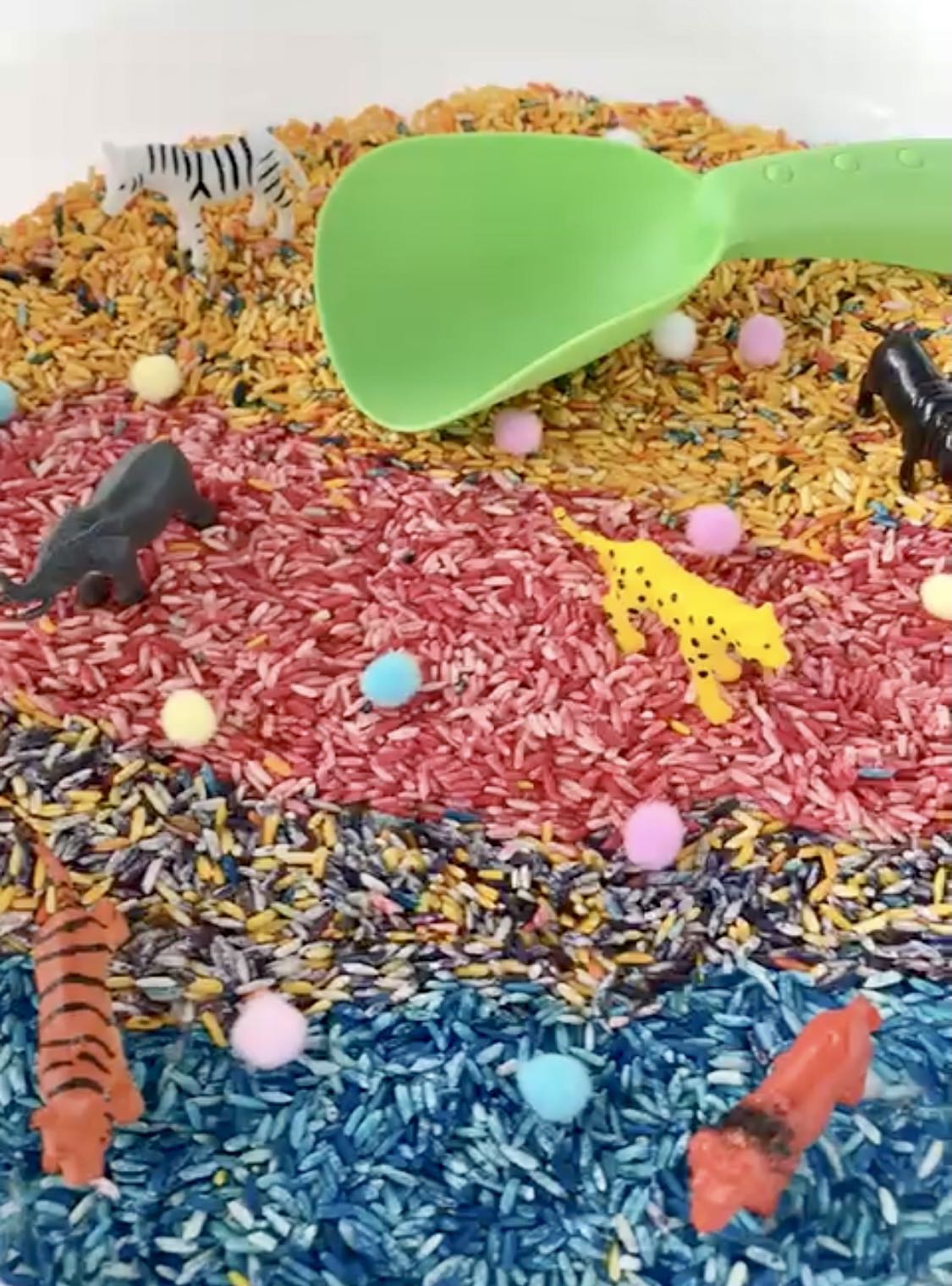Coloured Rice Sensory Play for Early Years Learning, Hobbies & Toys ...