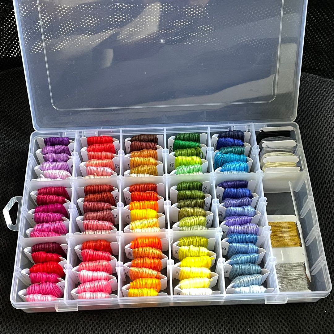 Embroidery Thread Set (BOX INCLUDED), Hobbies & Toys, Stationery ...