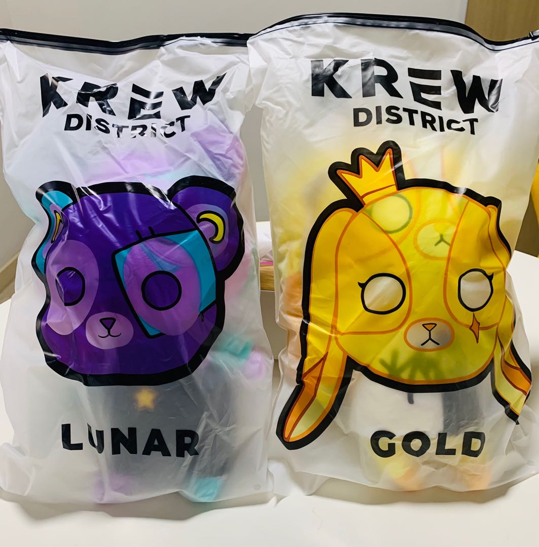 Lunar & Gold ~ Krew District Teddy, Hobbies & Toys, Stationery & Craft ...