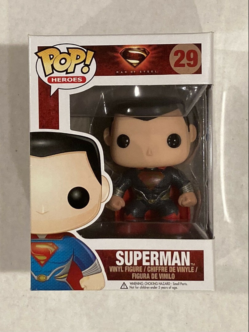 Funko Pop Man Of Steel Superman Vinyl Figure #29, Hobbies & Toys, Toys ...