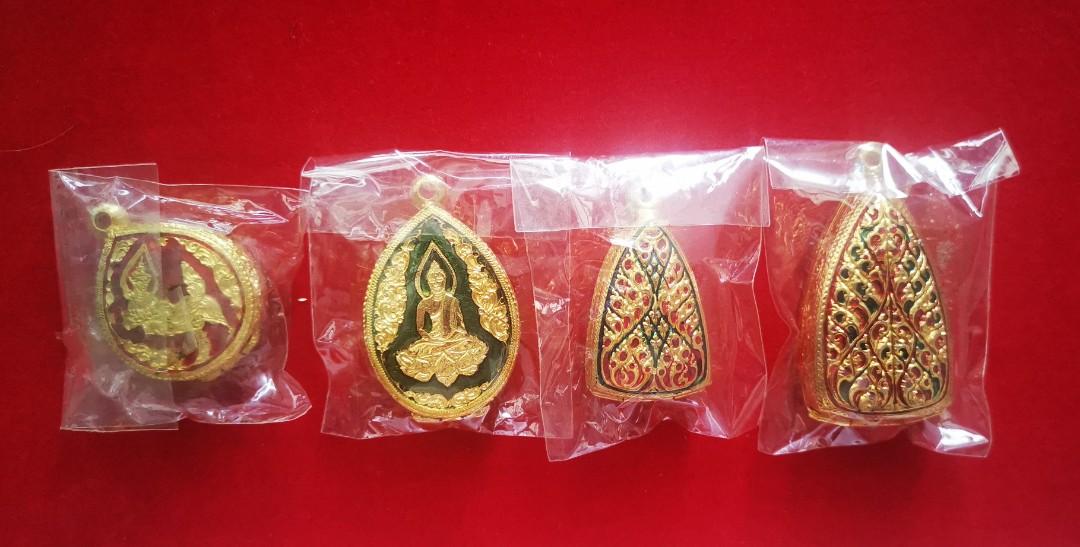 Gold Plated Casing / Gold Plated With Colour Amulets Casing, Hobbies ...