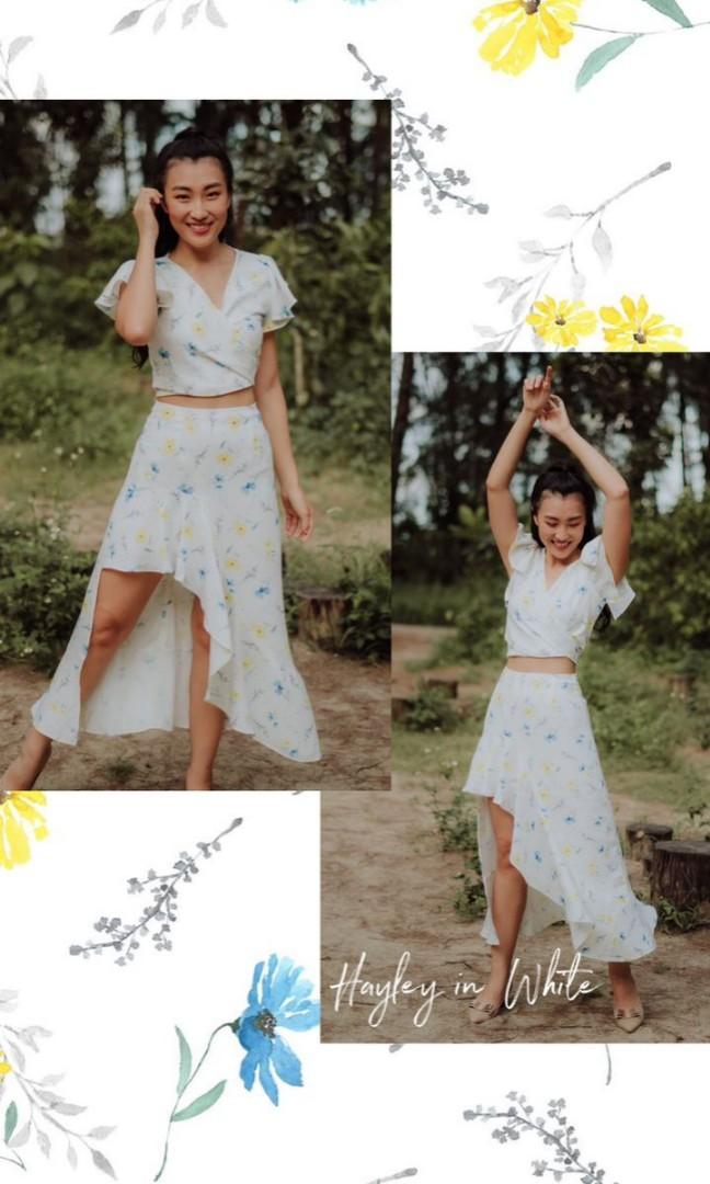 ilo Hayley Ruffle Maxi Skirt, Women's Fashion, Bottoms, Skirts on Carousell