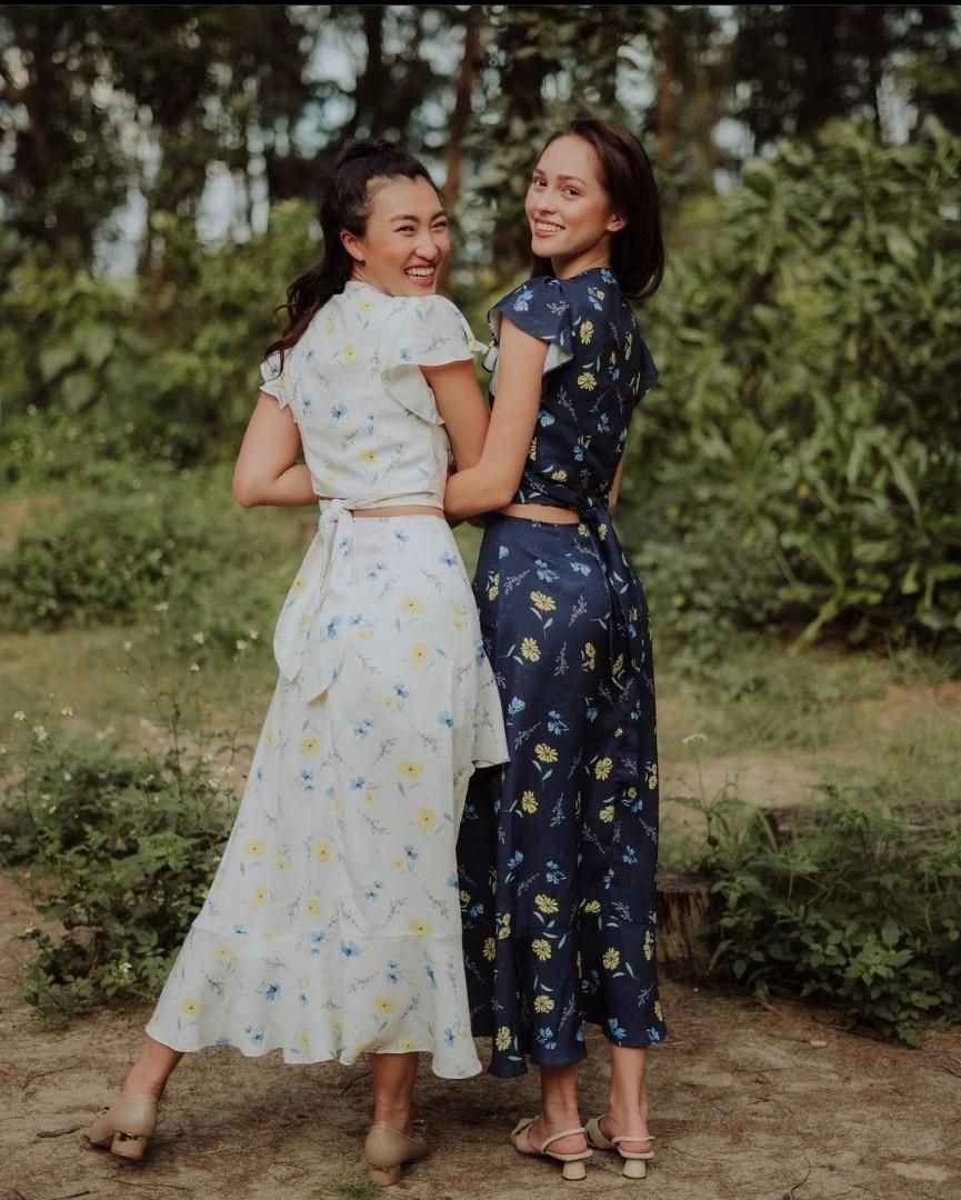 ilo Hayley Ruffle Maxi Skirt, Women's Fashion, Bottoms, Skirts on Carousell