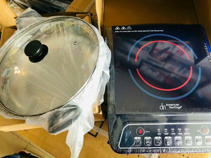 Induction Cooker w/Free Pot (American Heritage), TV & Home Appliances ...