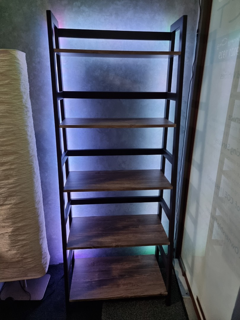 Led Backlit shelf industrial look, Furniture & Home Living, Furniture ...