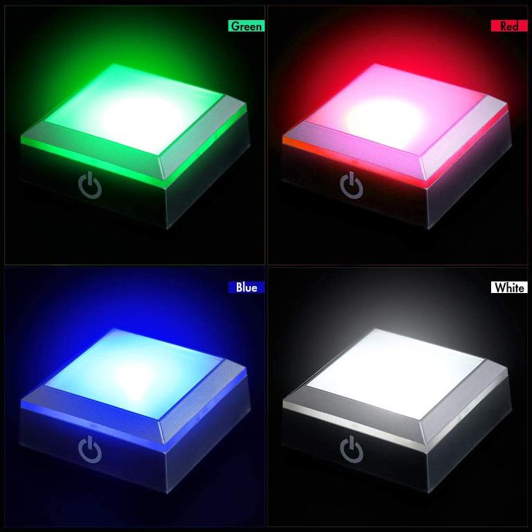 ledmomo Colorful Light LED Light Base, Base Display Light Base with ...