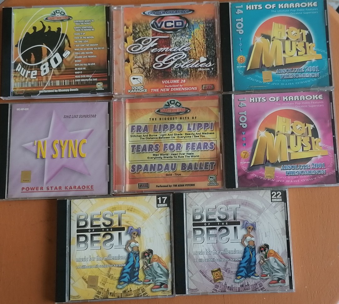 Lot Sale 8 pieces VCD Karaoke, Hobbies & Toys, Music & Media, CDs ...