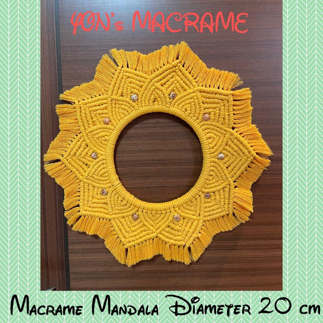 Macrame Mandala, Furniture & Home Living, Home Decor, Wall Decor on ...
