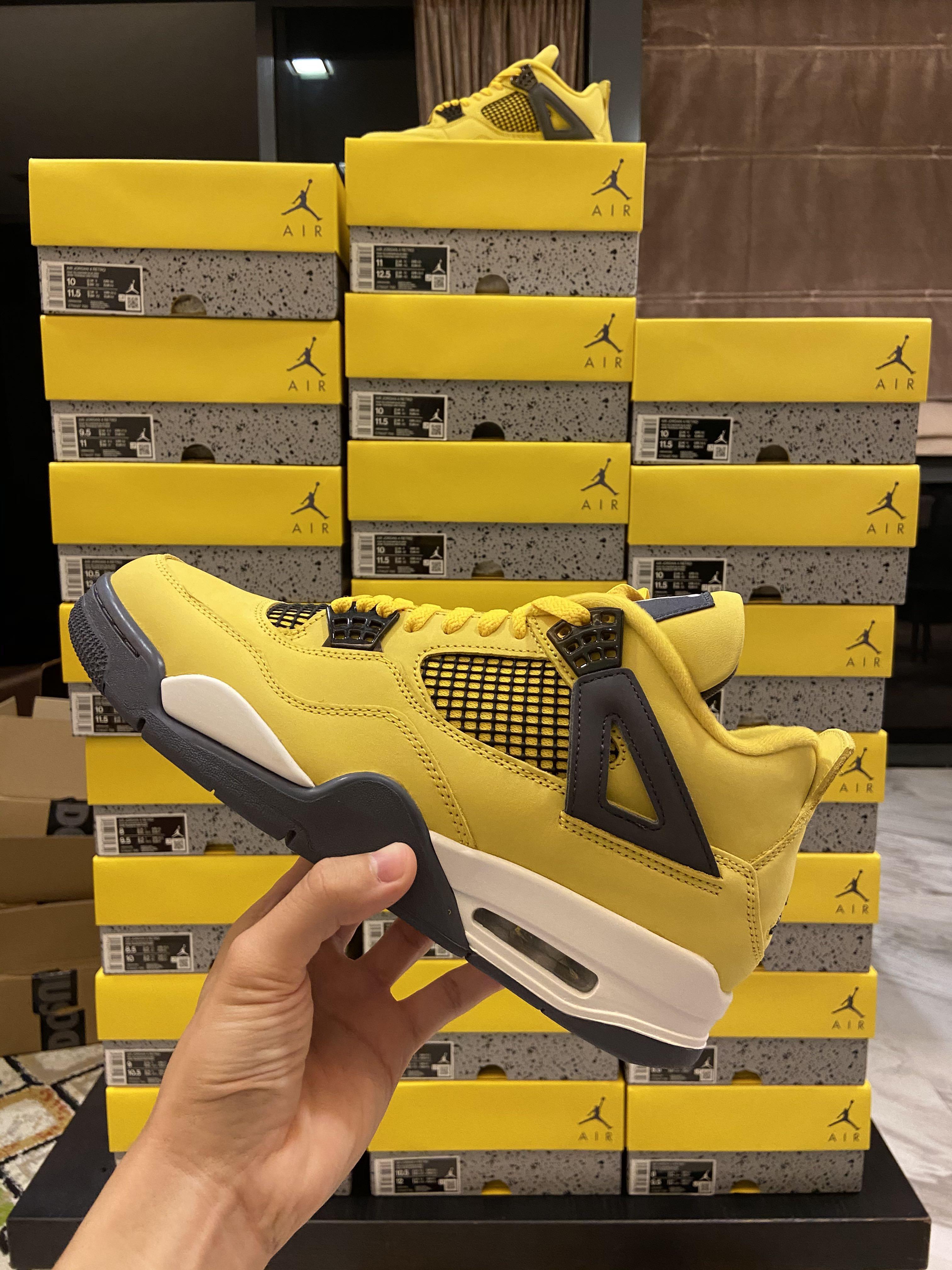 [MULTIPLE SIZES] Nike air jordan 4 lightning, Men's Fashion, Footwear ...
