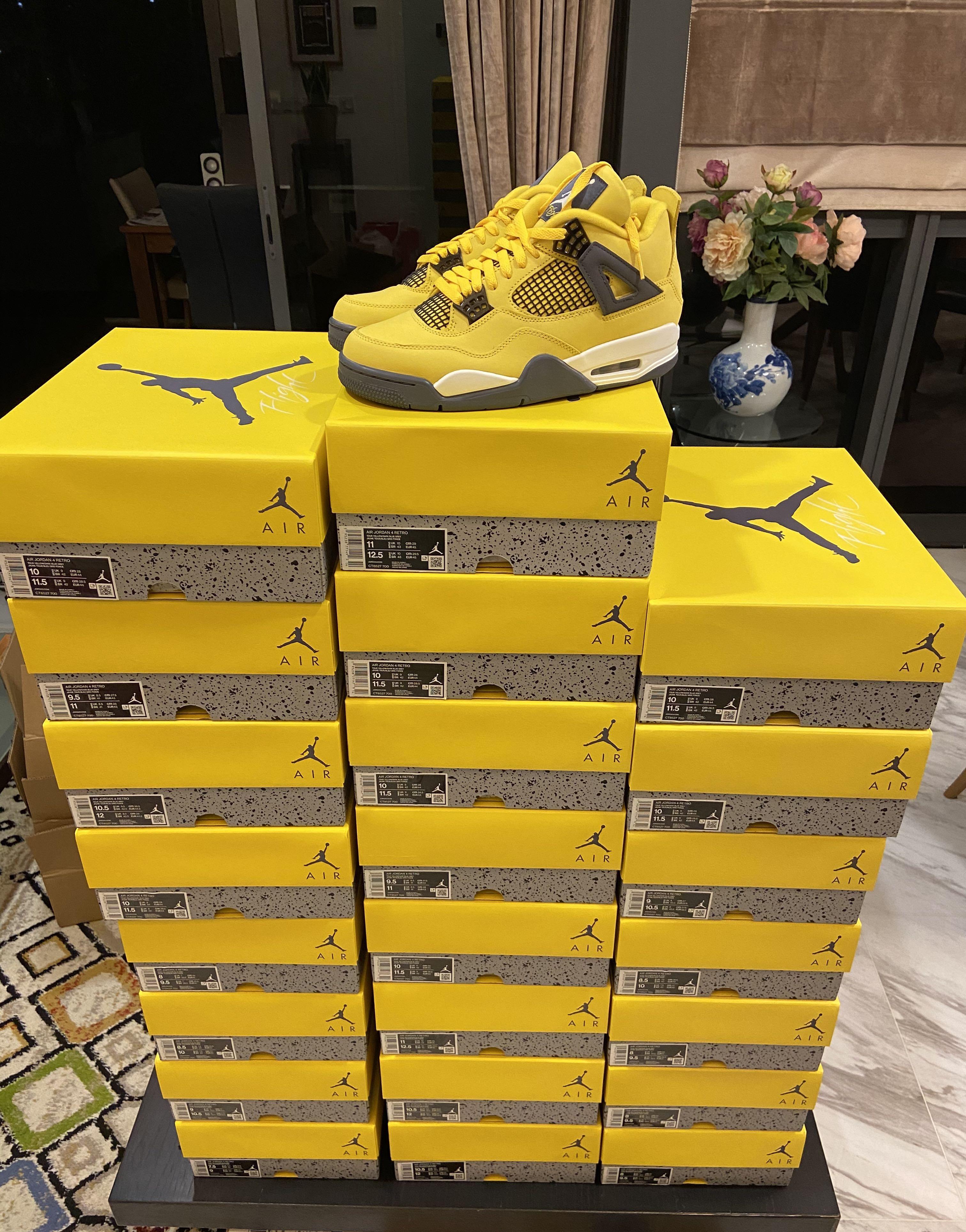 [MULTIPLE SIZES] Nike air jordan 4 lightning, Men's Fashion, Footwear ...