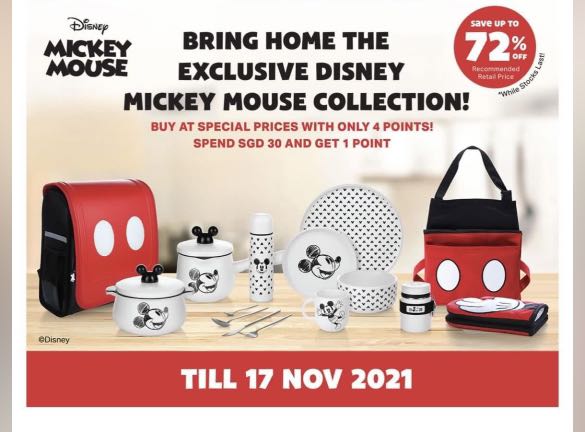 NTUC Bonus Points for Disney Mickey Mouse collection, Furniture & Home ...