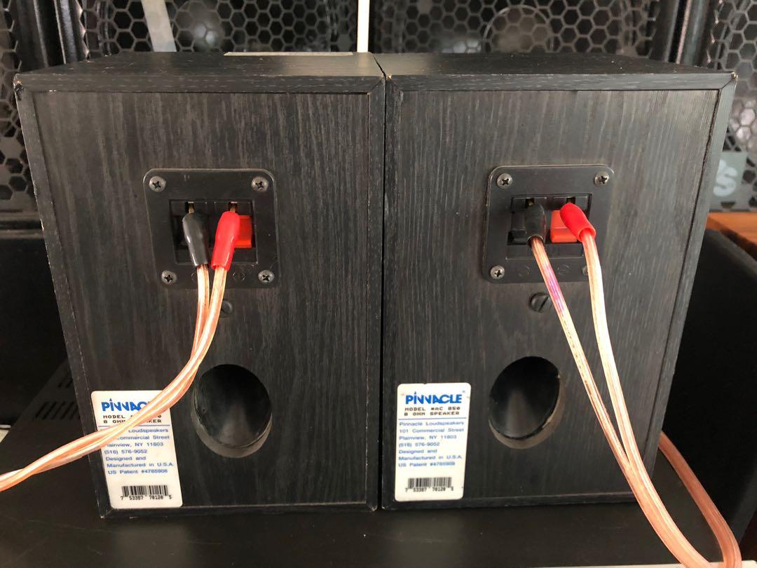 PINNACLE AC-400 AUDIOPHILE BOOKSHELF SPEAKERS GIANT SOUND! AMAZING ...