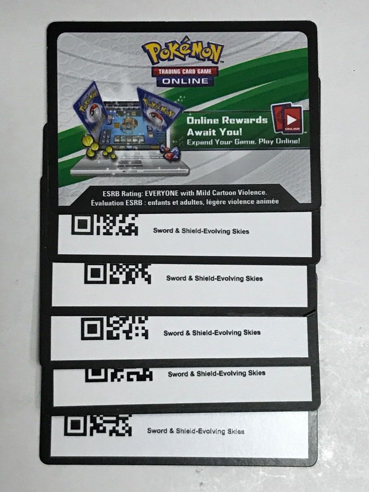 Pokemon Evolving Skies Code, Hobbies & Toys, Toys & Games on Carousell