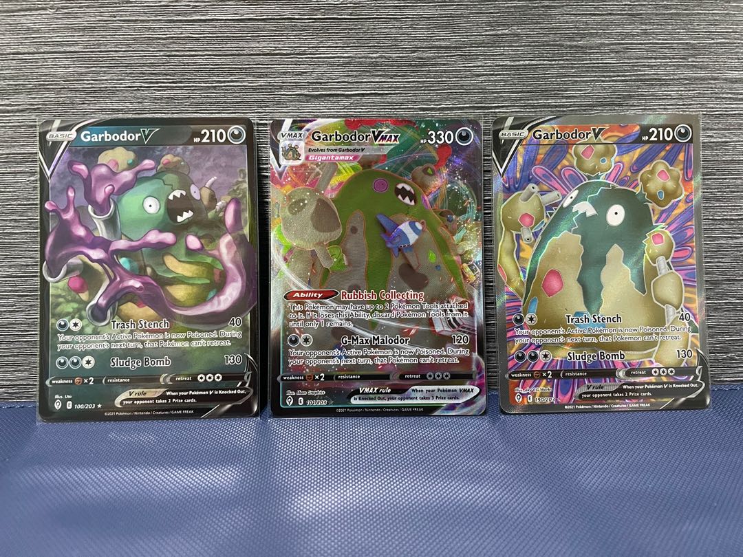 Pokemon TCG - Garbodor V/VMAX Full Art, Hobbies & Toys, Toys & Games on ...