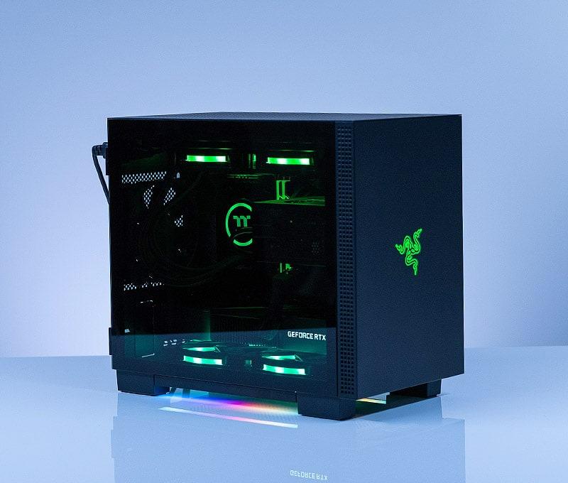 RAZER ITX TOMAHAWK CHASSIS TG/RAZER ATX TOMAHAWK CHASSIS TG CASING ...