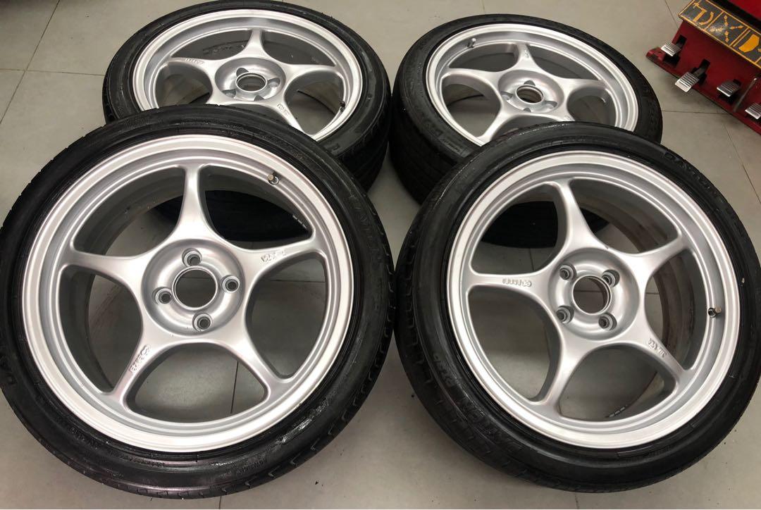 Rim Enkei RPO1 17x7jj pcd100 et40, Auto Accessories on Carousell