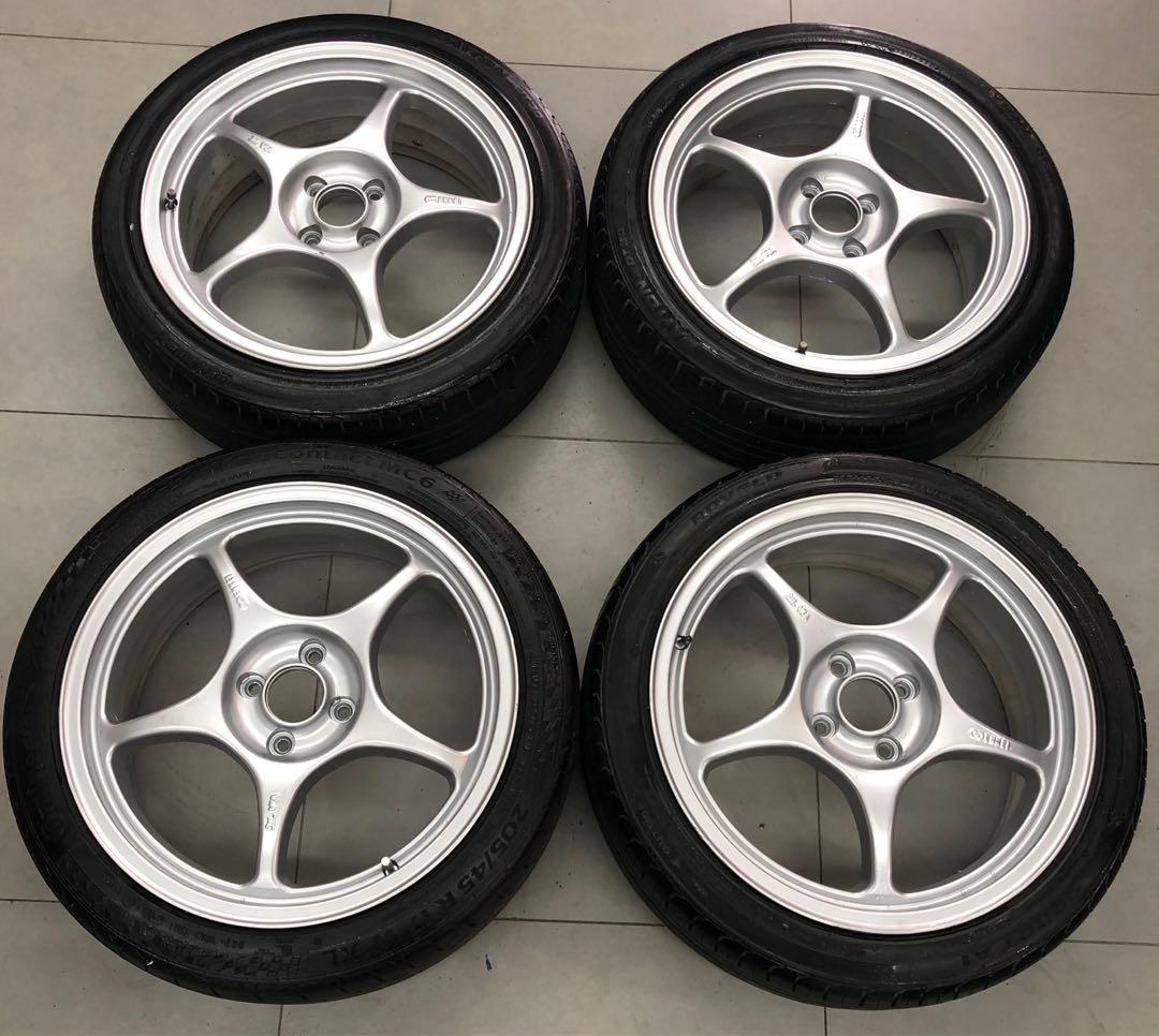Rim Enkei RPO1 17x7jj pcd100 et40, Auto Accessories on Carousell