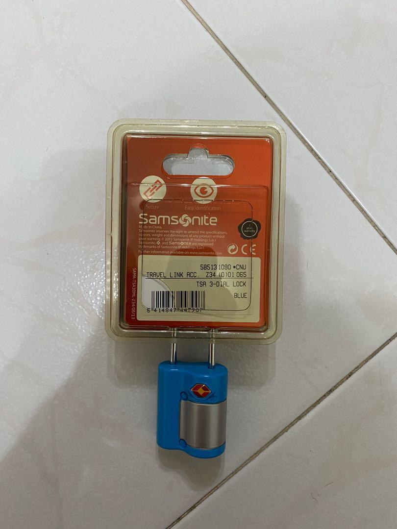 Samsonite TSA 3-Dial Metal Lock, Furniture & Home Living, Security ...