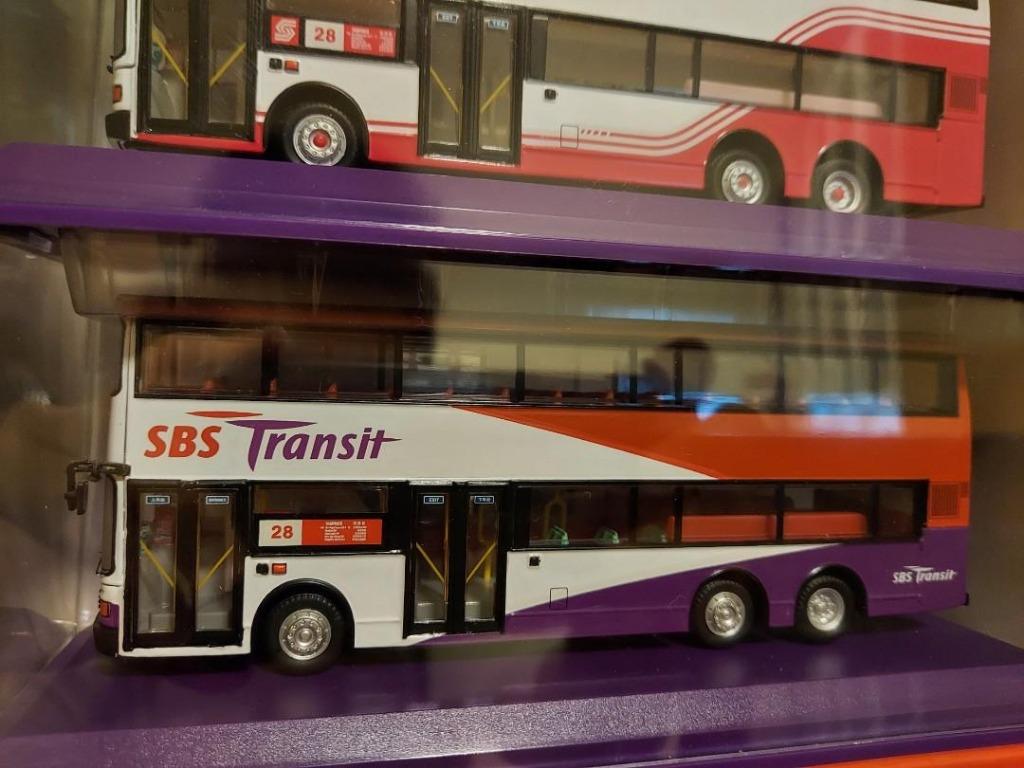 SBS Transit Twin Set 1/76 Volvo Olympian Bus Models Rt. 28, Hobbies ...