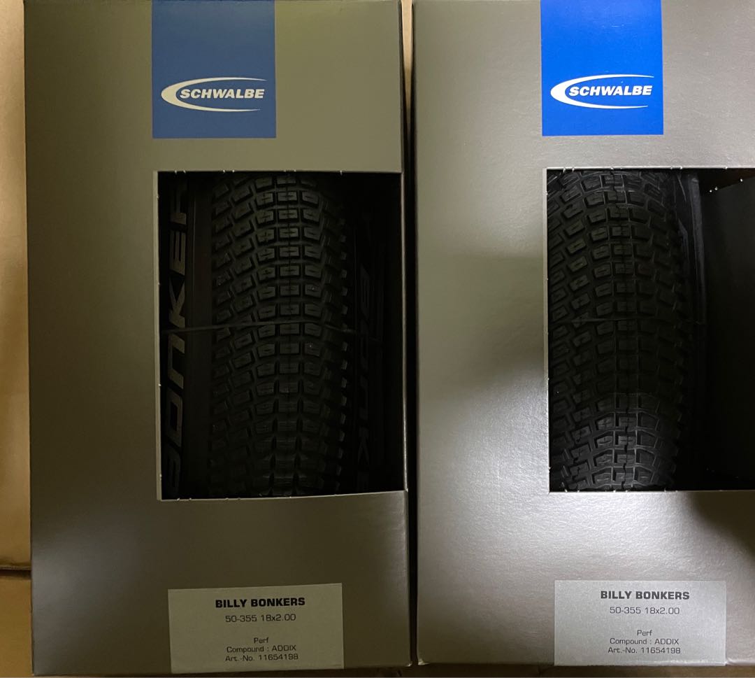 Schwalbe Billy Bonkers 18x2.00 50-355 (Black), Sports Equipment, Bicycles & Parts, Parts ...