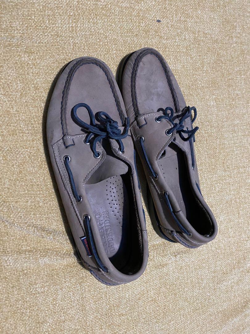 Sebago Brown/Beige/Nude docksiders, Men's Fashion, Footwear, Casual ...