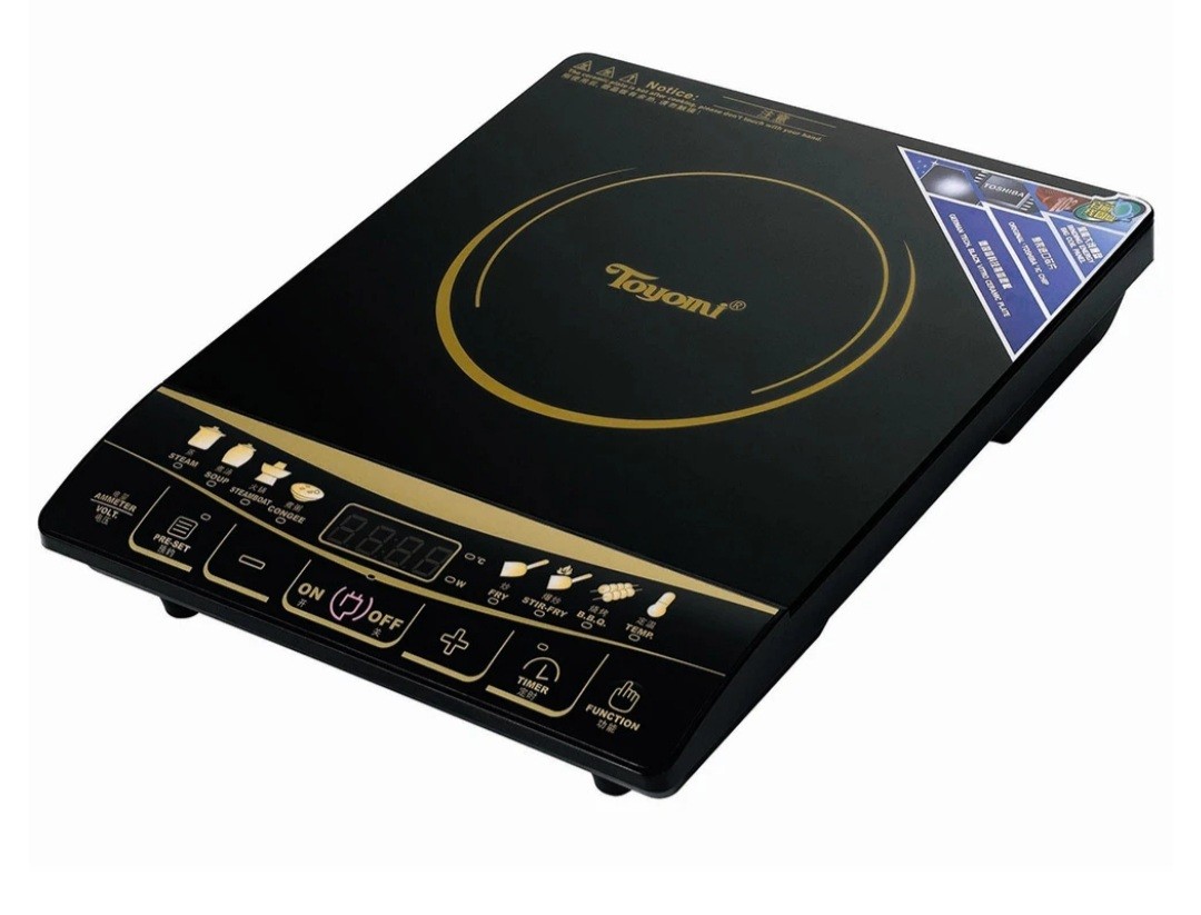TOYOMI Black Vitro Ceramic Induction Cooker IH 08V08, TV & Home ...