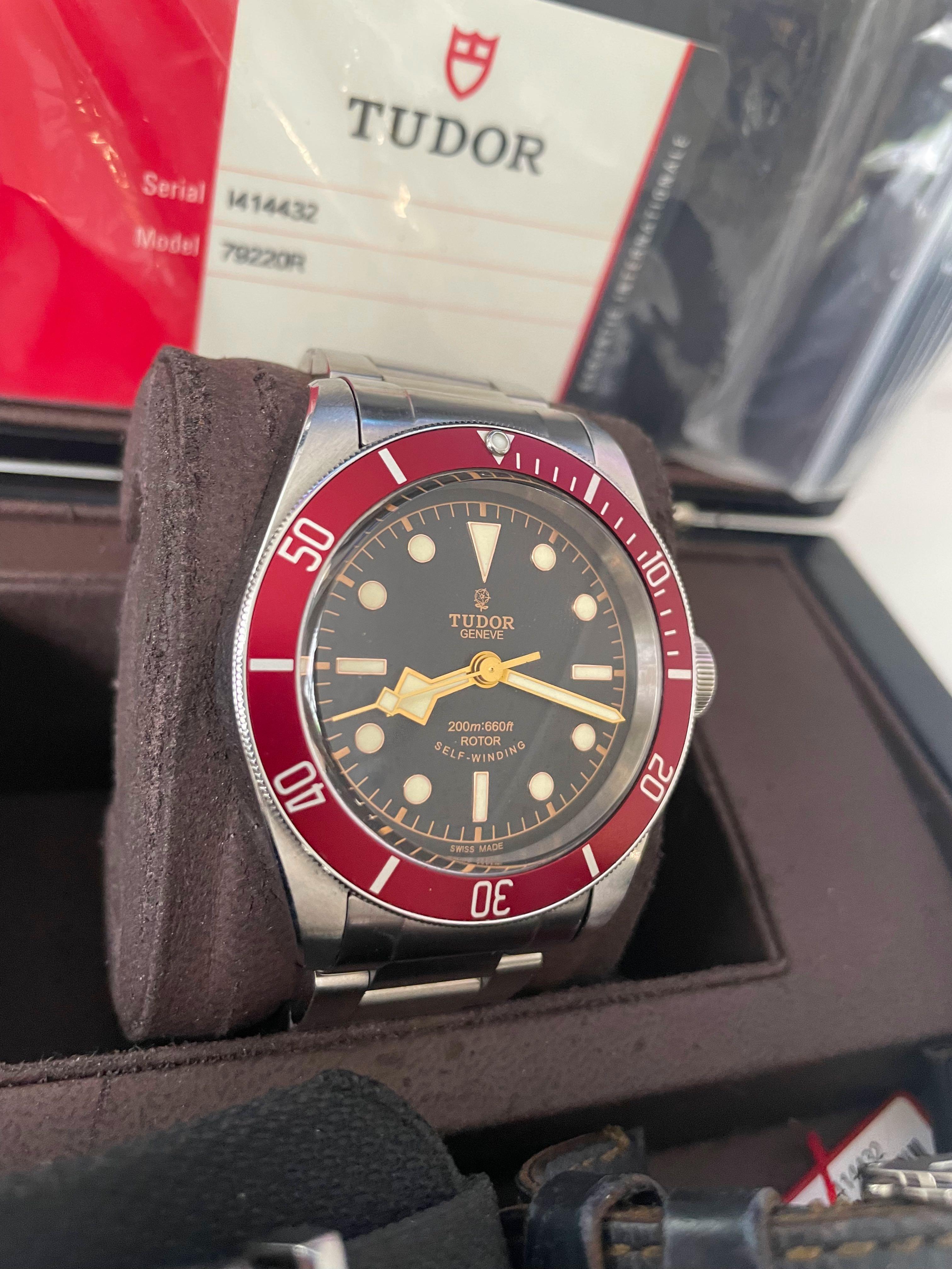 Tudor Black Bay Red Rose, Men's Fashion, Watches & Accessories, Watches ...