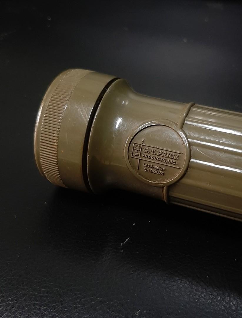Vintage Military Flashlight GTP US, Sports Equipment, Hiking & Camping ...