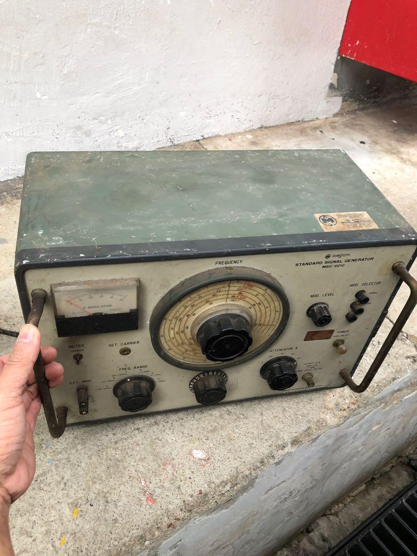 Vintage signal generator MSG-221C, Furniture & Home Living, Home ...