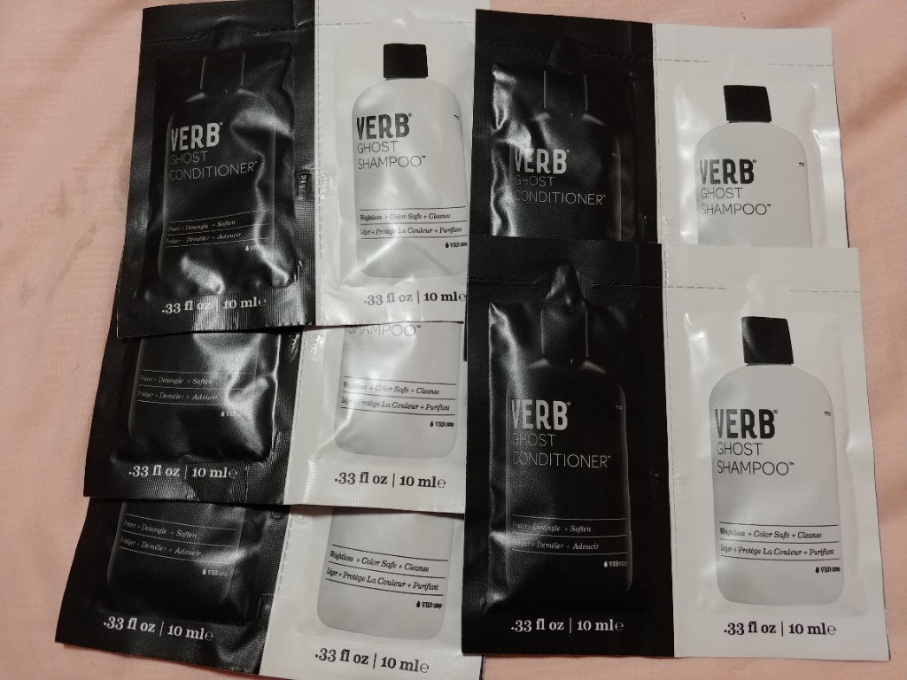 {Sample} 5 x Verb Ghost Shampoo 10ml + Verb Ghost Conditioner 10ml ...