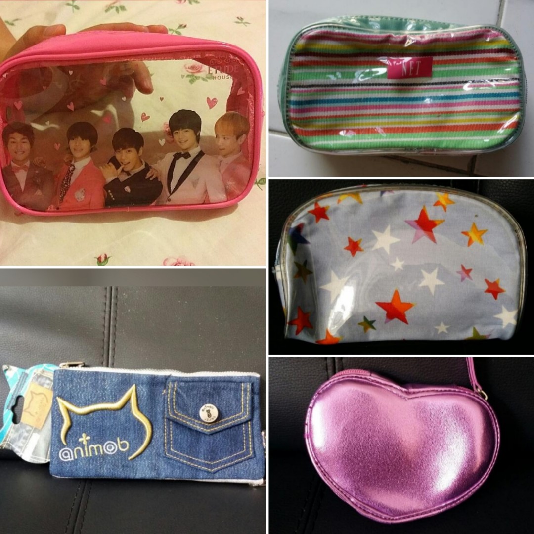 Animob / Etude House / NET Make-up Cosmetics Pouch, Women's Fashion ...