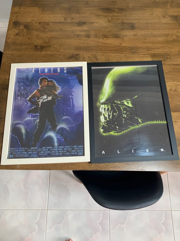 Alien & Aliens Movie poster 30 X 40 CM, Furniture & Home Living, Home ...