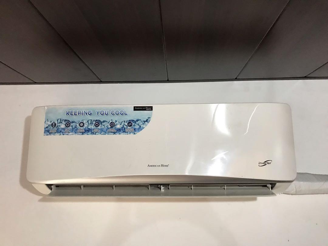 American Home Split Type Inverter Aircon, TV & Home Appliances, Air ...