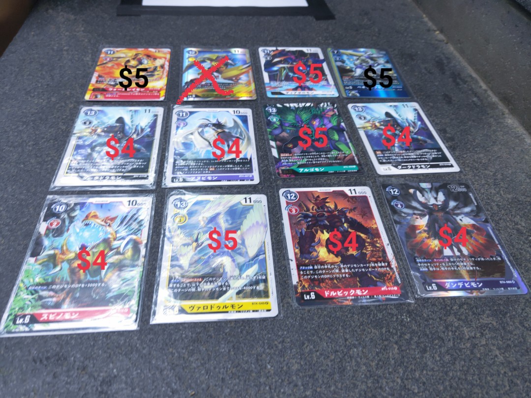 Assorted mega digimon cards, Hobbies & Toys, Toys & Games on Carousell