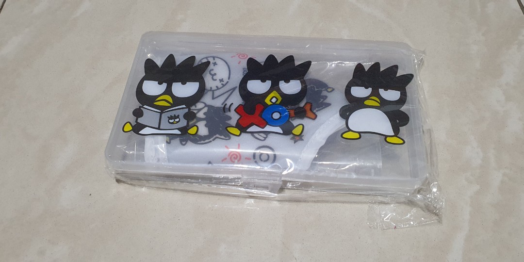 Brand New Badtz-maru mask with holder, Health & Nutrition, Face Masks ...