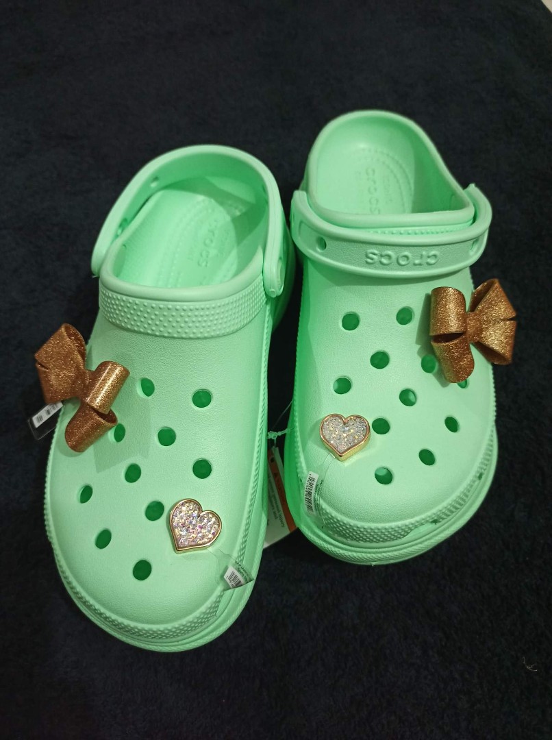 crocs neo mint bae clog, Women's Fashion, Footwear, Wedges on Carousell