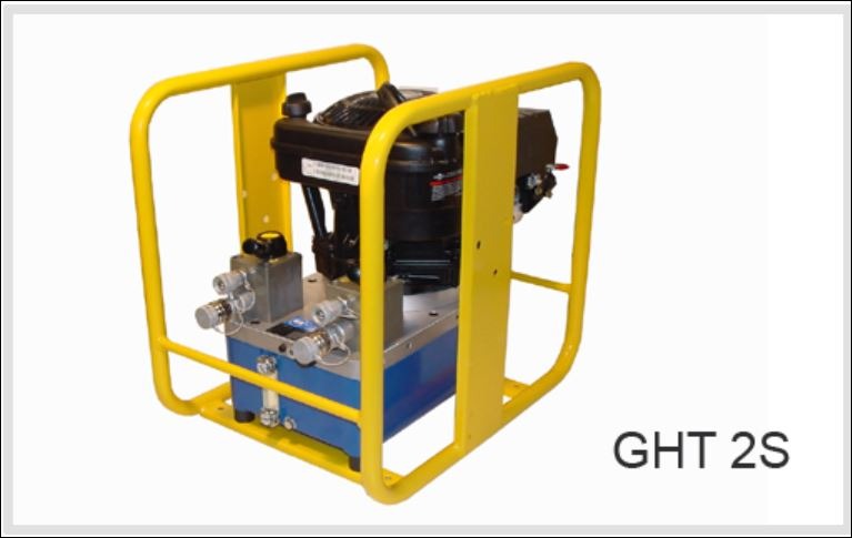 GHT2S PETROL ENGINE DRIVEN HYDRAULIC UNIT WITH 2 SIMULTANEOUS OUTLET ...