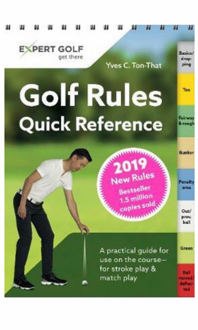 Golf rules quick reference 2019, Hobbies & Toys, Books & Magazines ...