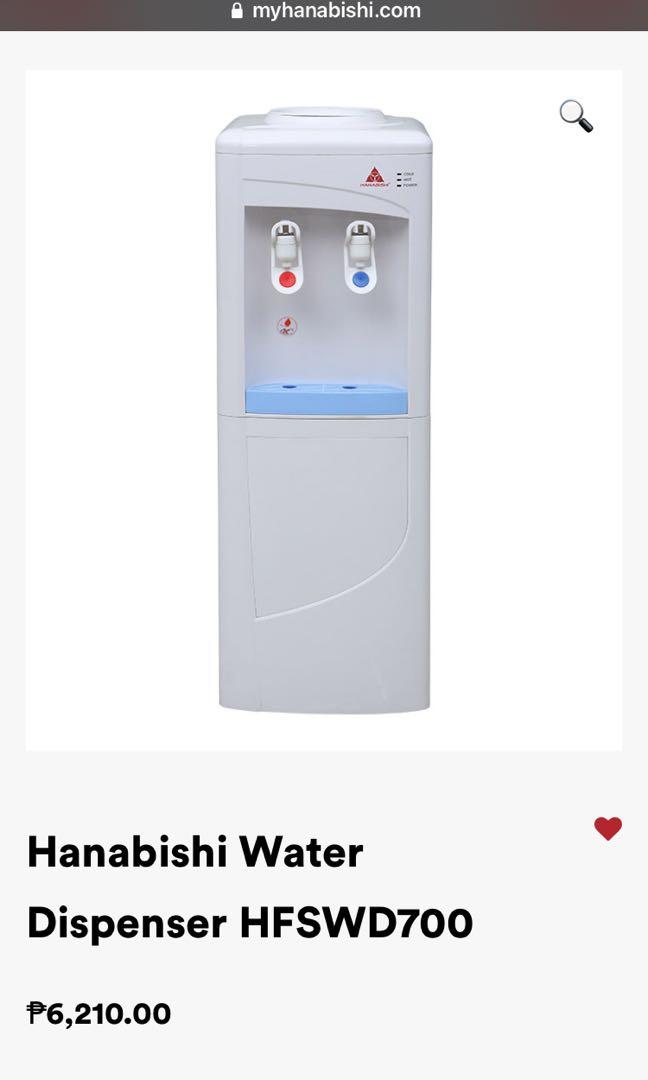 Hanabishi Water Dispenser HFSWD700, TV & Home Appliances, Kitchen ...