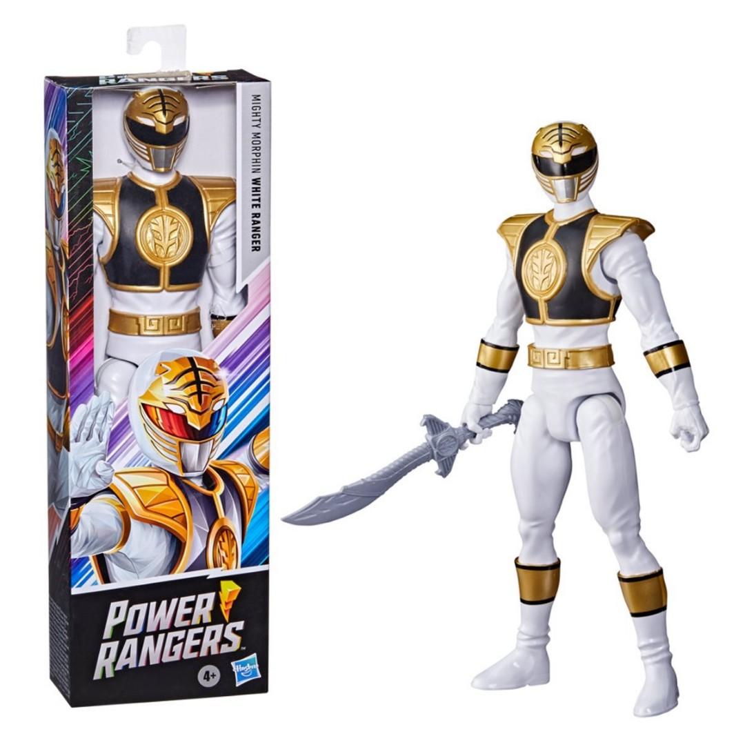 hasbro 12 inch white ranger dairanger power rangers mmpr mighty morhpin ...