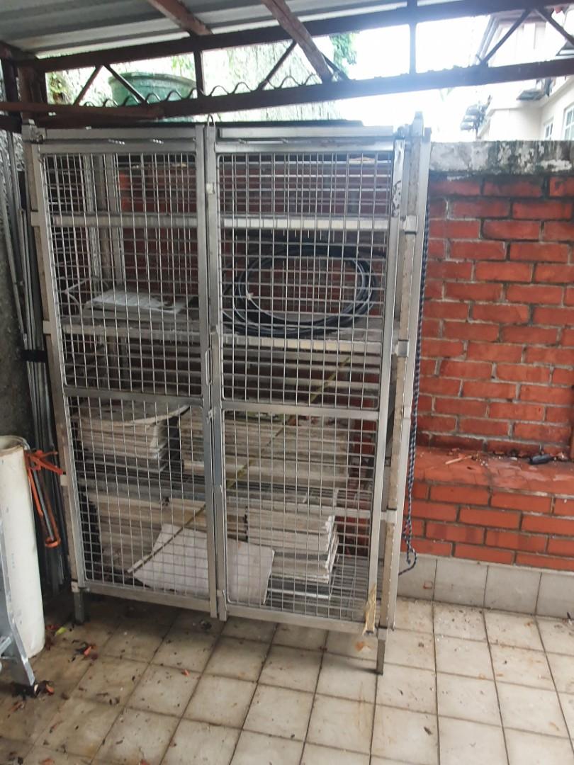 Heavy duty stainless Steel lockable cage, Furniture & Home Living ...