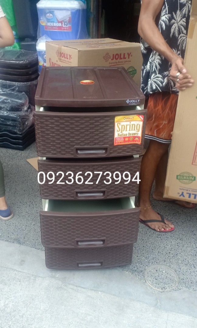 JOLLY DRAWER spring-rattan 4layer, Furniture & Home Living, Furniture ...