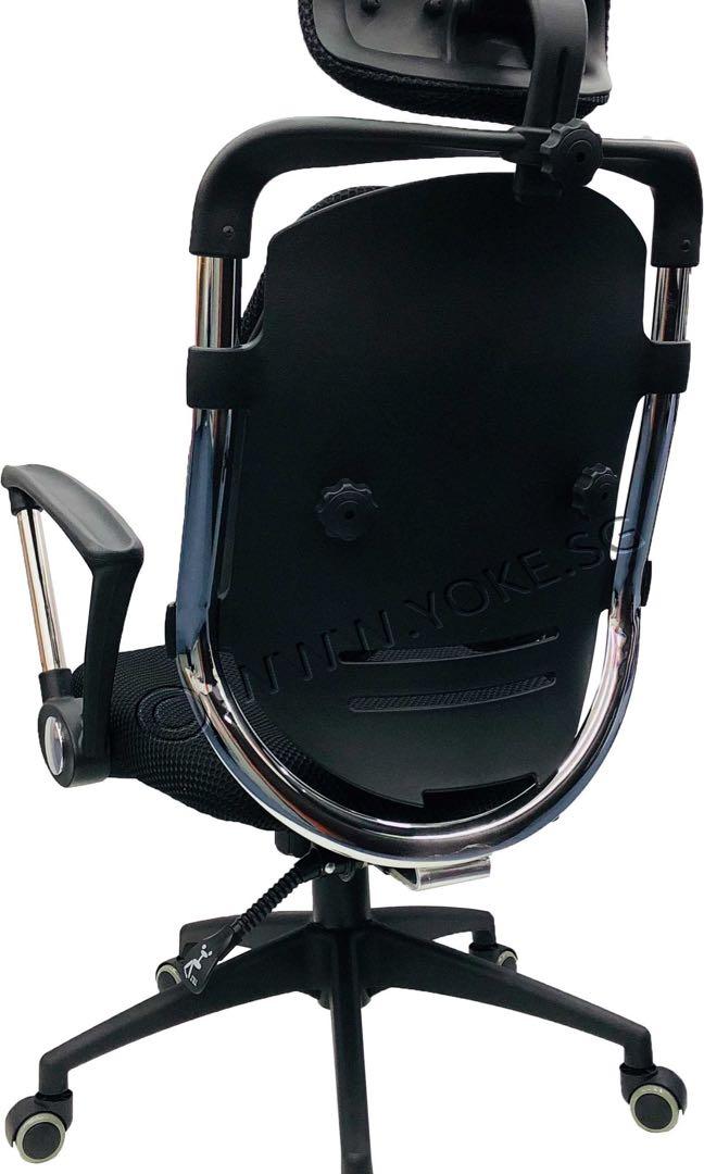 Korean Design Ergonomic Chair (Leather), Furniture & Home Living ...